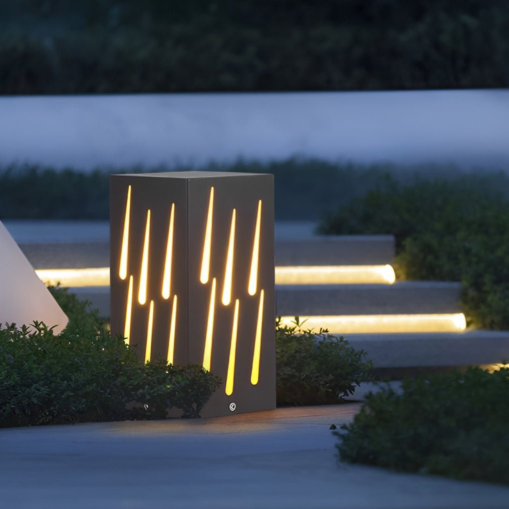 LED Pathway Lighting with Meteor Visual Effect Elegant Outdoor Decor ...