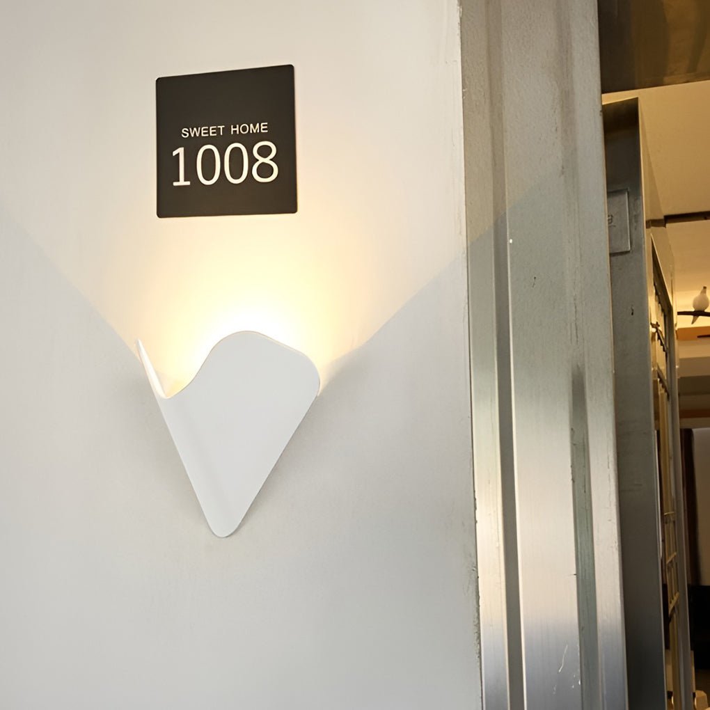 Creative Modern Wall Sconces LED Doorplate Lamp Waterproof Wall Lights ...