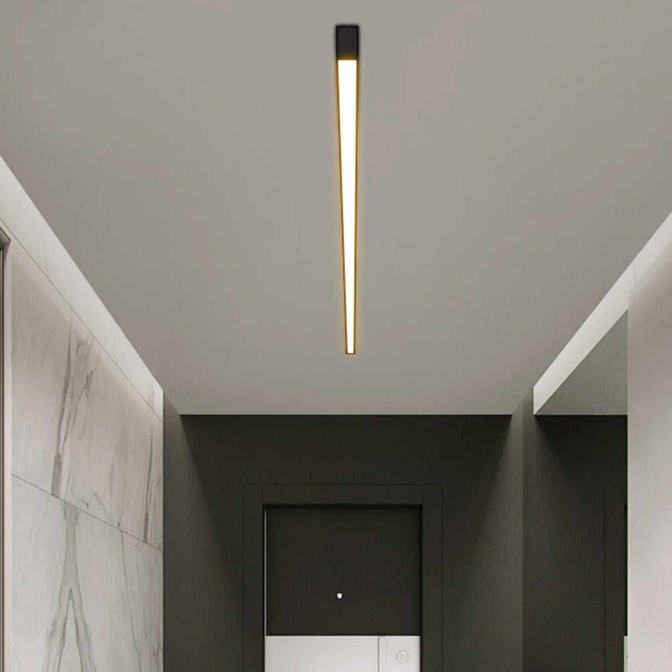 Linear Ceiling Light - Modern Black LED Bar Surface Lamp – Dazuma
