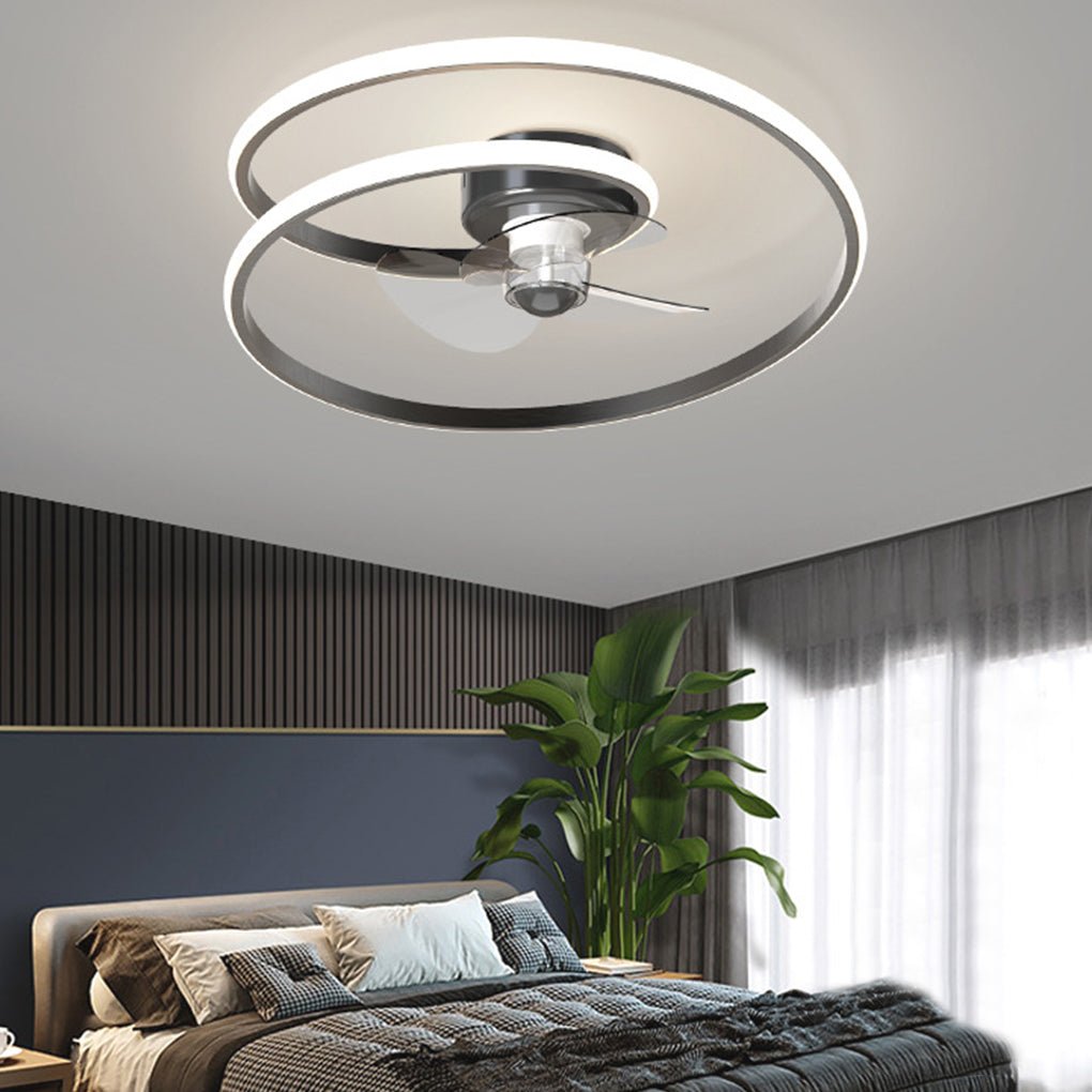 Inverter Stepless Dimming LED Ceiling Fan Light with Remote Control for ...