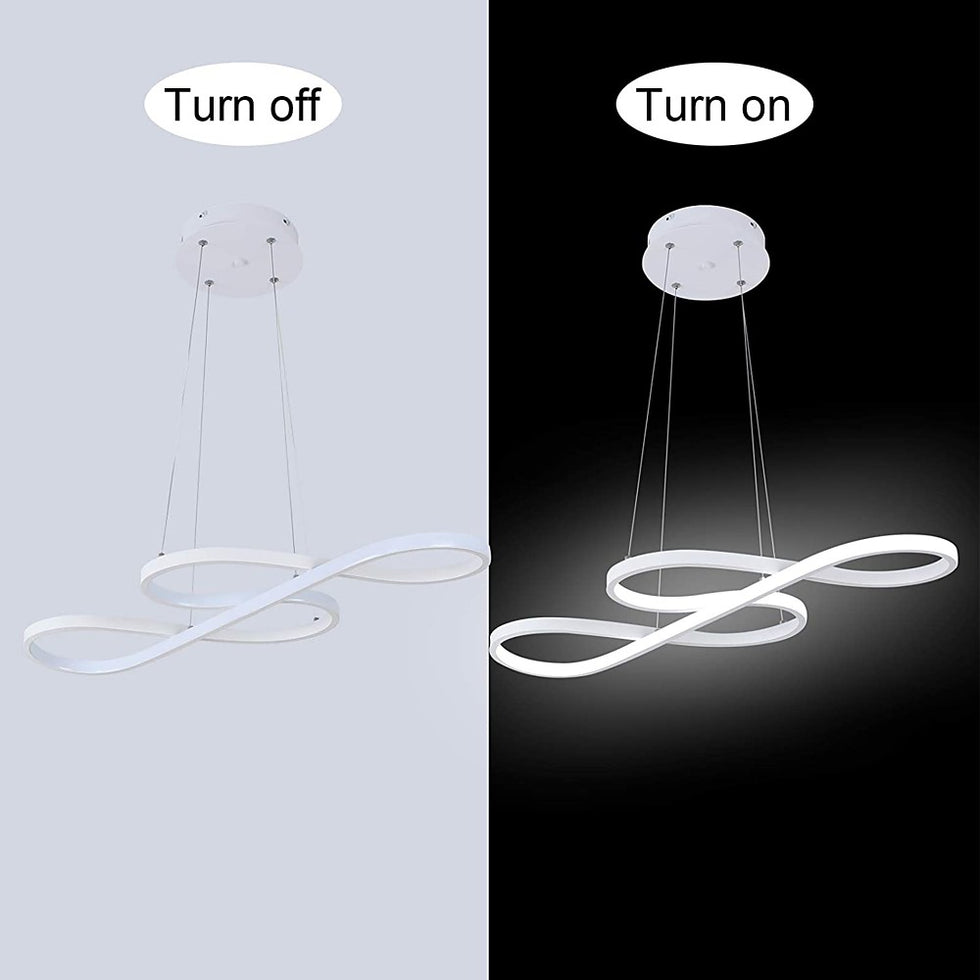 Ribbon LED Pendant Light Nordic Geometrical Linear Ceiling Lights - Dazuma