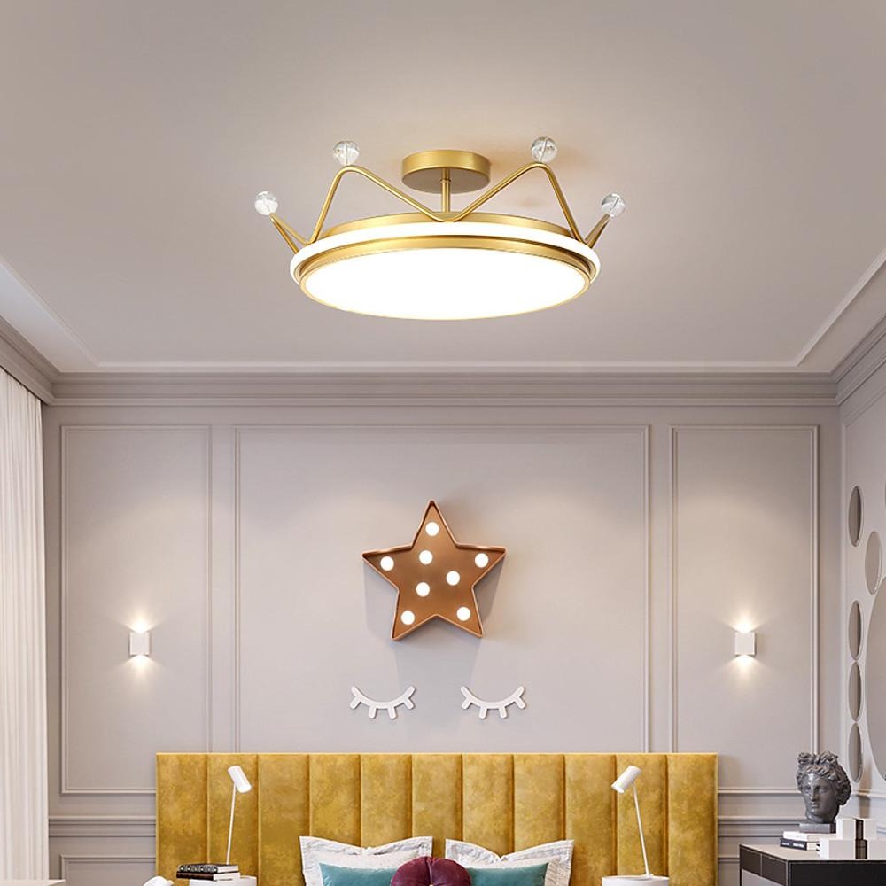 Creative Circle Dimmable LED Nordic Flush Mount Lighting Ceiling Light ...