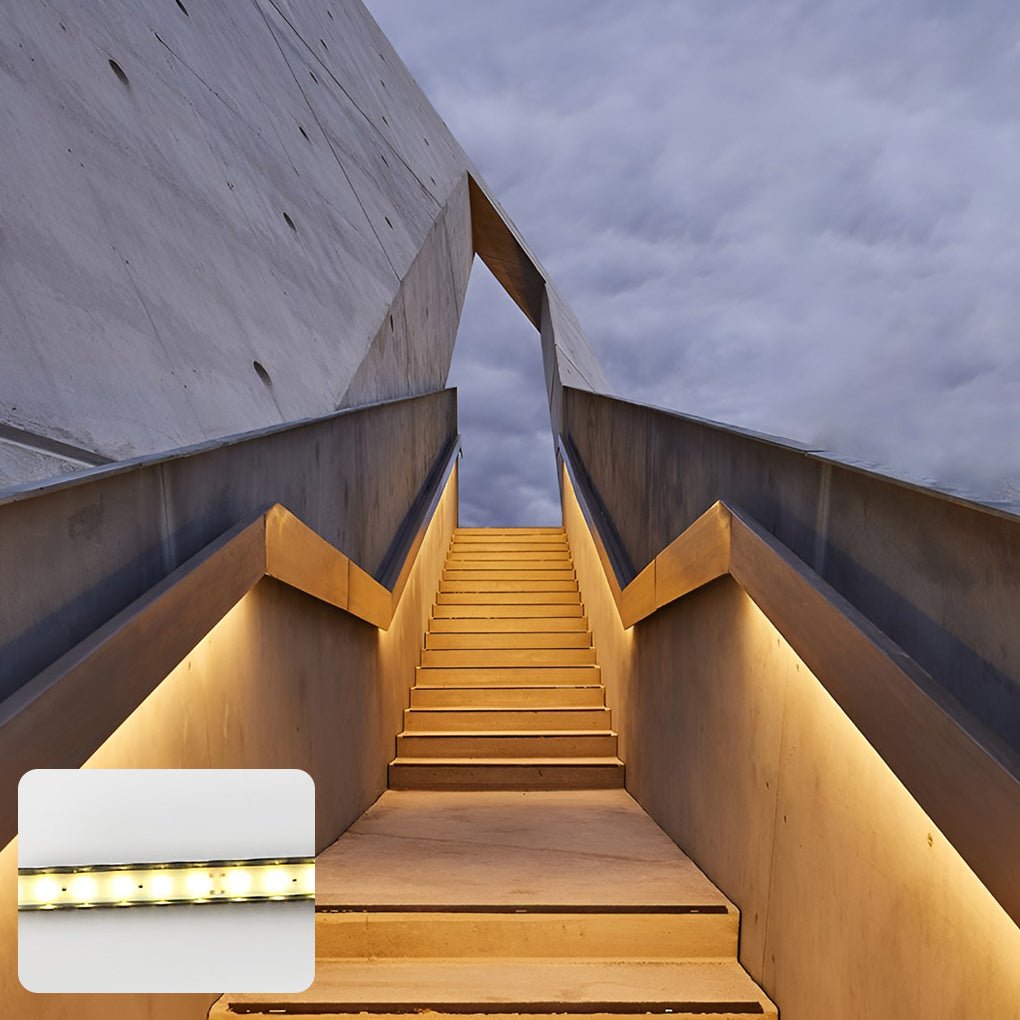IP68 Waterproof LED Strip Step Stair Under Tread Lighting Outdoor ...