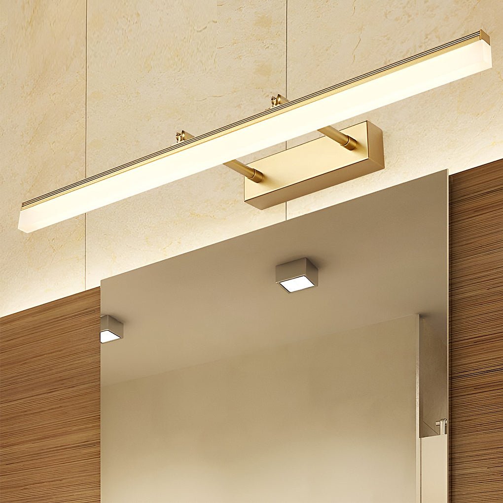 Retractable Over Mirror Bathroom Vanity Light with Acrylic Bar and ...