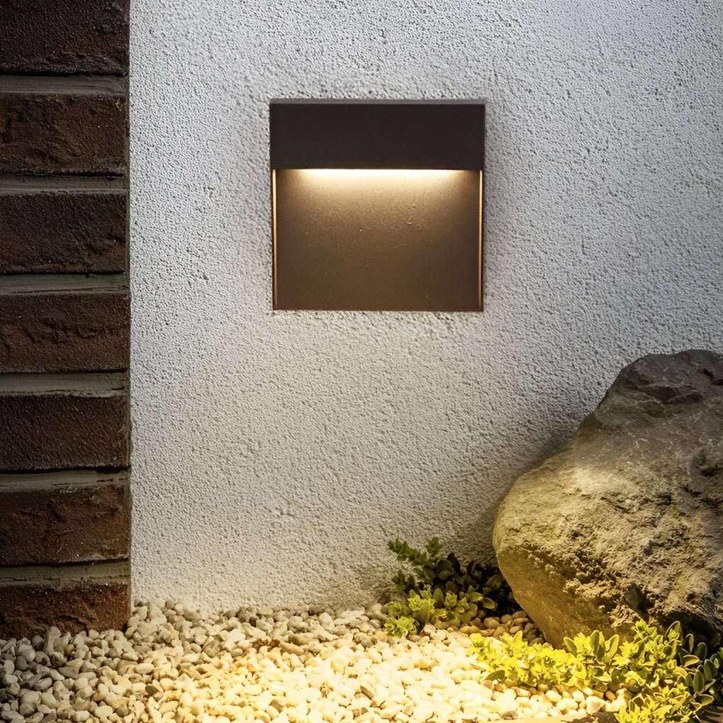 Minimalist Square Waterproof Stair Lights Step Lights Outdoor Wall ...