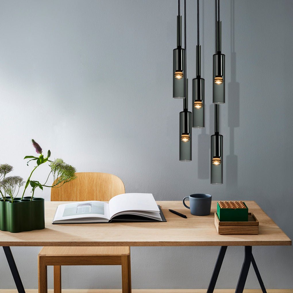 Minimalist Unique Linear Glass Chandelier for Living Room Background ...