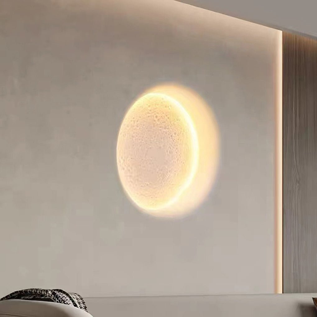 Moon-like Plaster LED Embedded Wall Light Anti-glare for Background ...