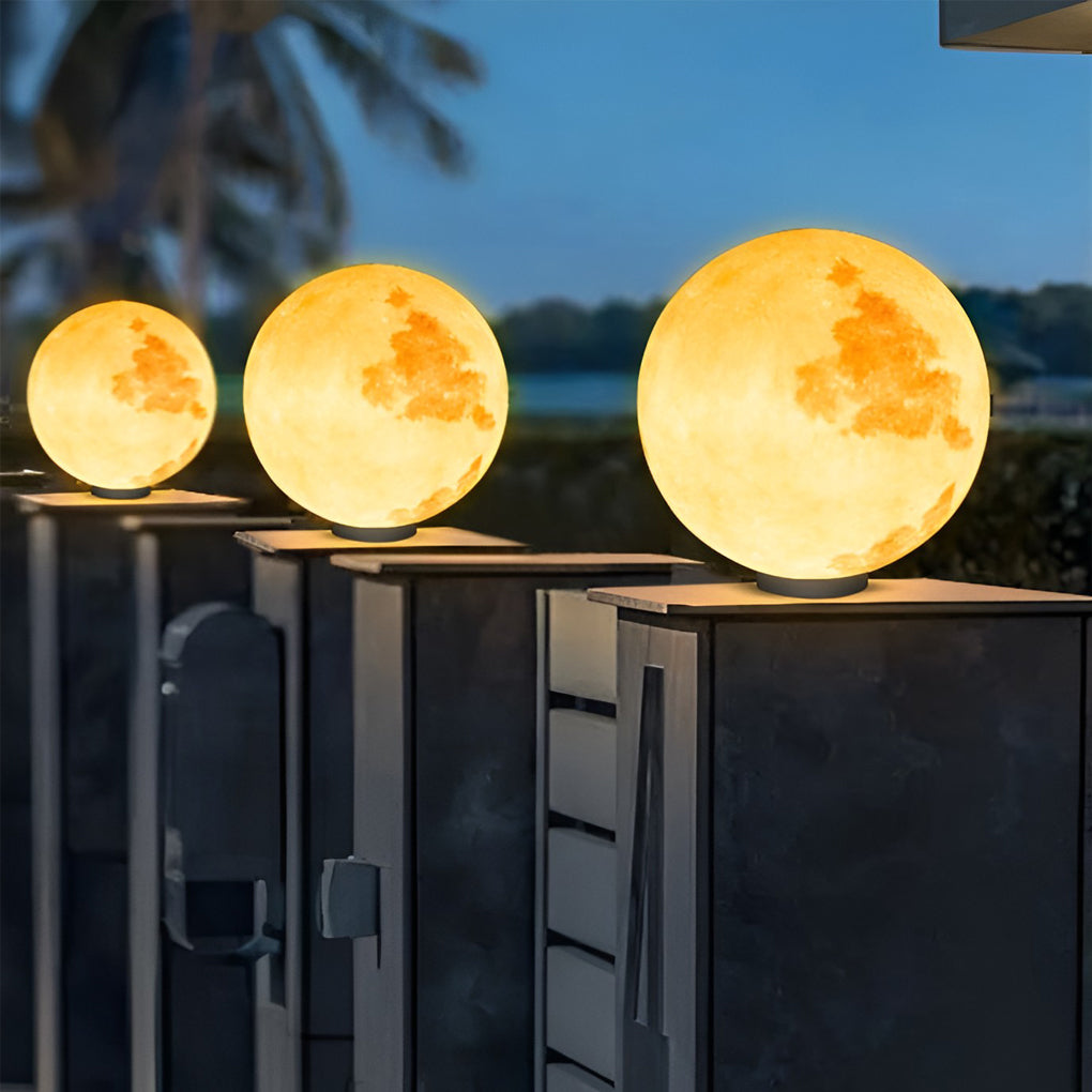 Moon Pillar Lights - Realistic 3D Lunar Globe Lamp – Dazuma