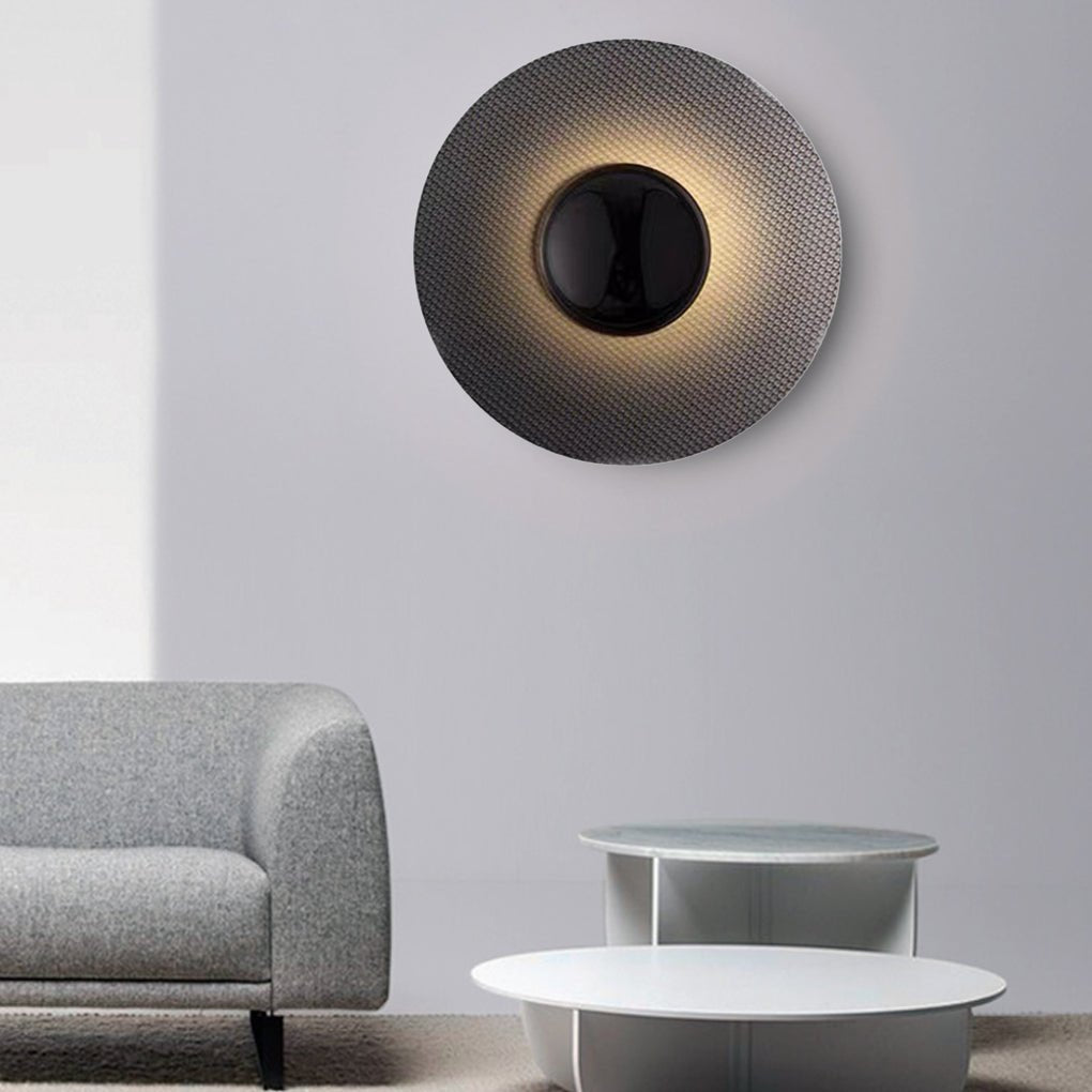 Nordic Minimalist Round Background Decorative LED Wall Lamp for Living ...