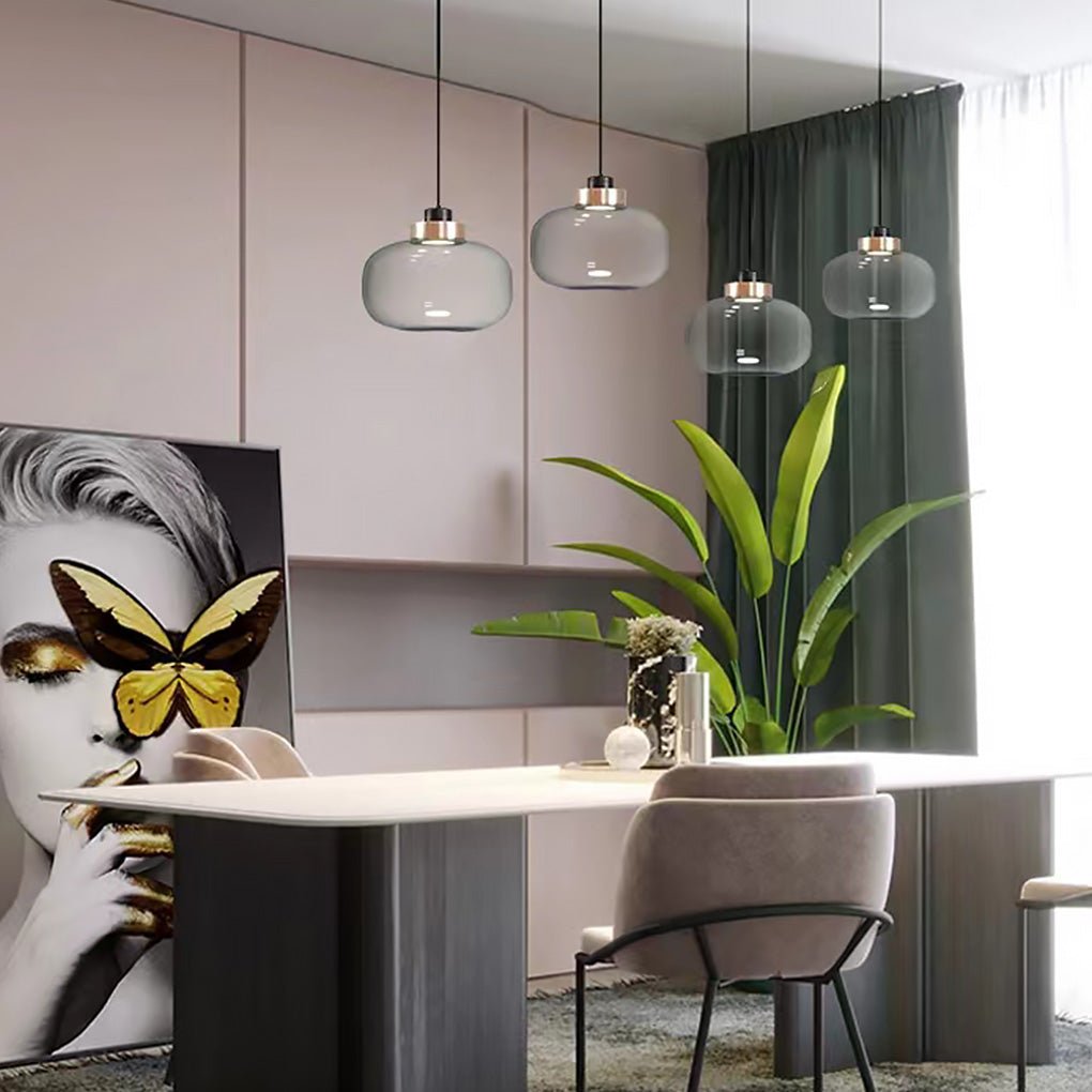 Nordic Postmodern Minimalist Warm Light LED Glass Pendent Lighting for ...