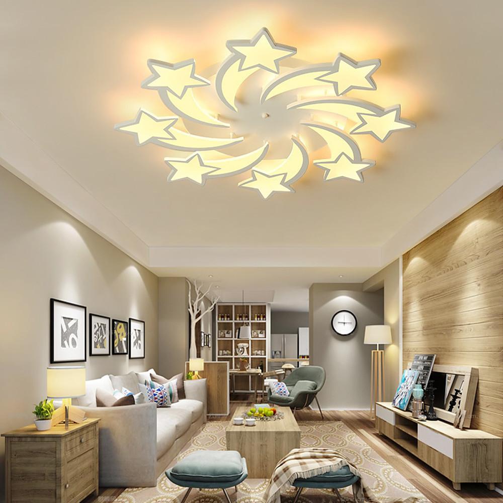 Celestial Shooting Stars Flush Mount Ceiling Light- LED, Dimmable ...