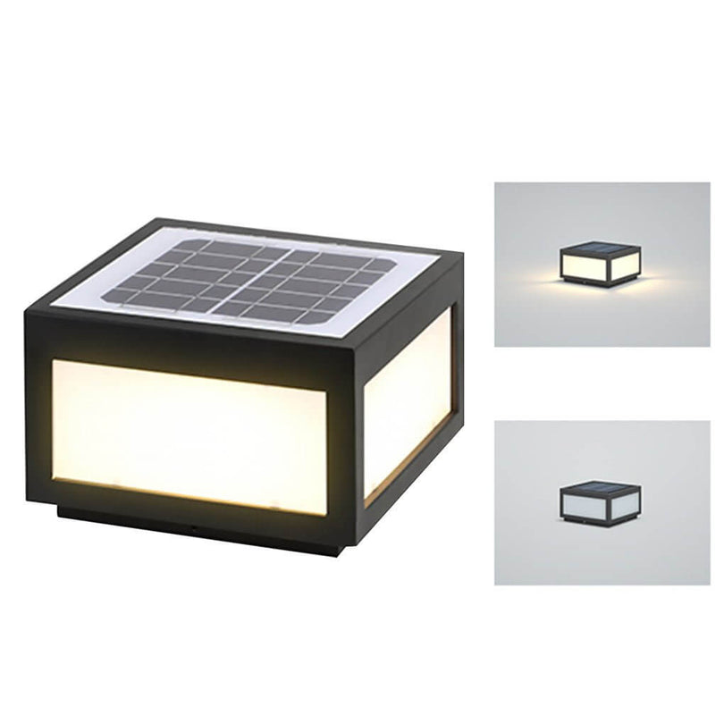 Square Pillar Lights Cube Outdoor Post LED Pier Mount Light – Dazuma