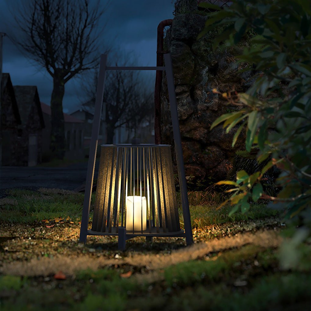 Outdoor Grid Imitation Candle-shaped Lantern Waterproof LED Landscape ...