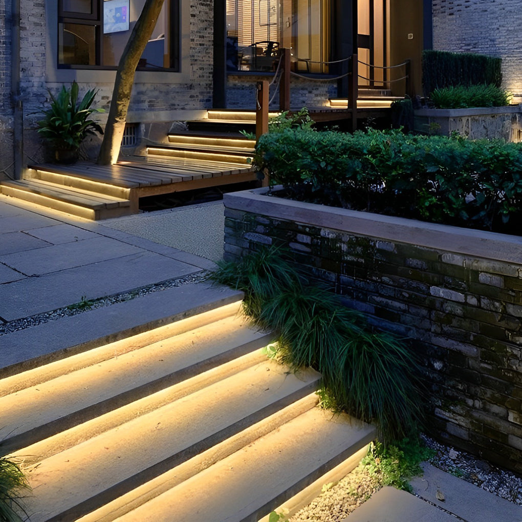 Outdoor Stair Lighting Strips Side-Emitting LED Step Lights – Dazuma