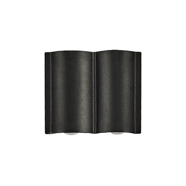 Up and Down Outdoor Wall Lights - Modern Scalloped Lamp – Dazuma