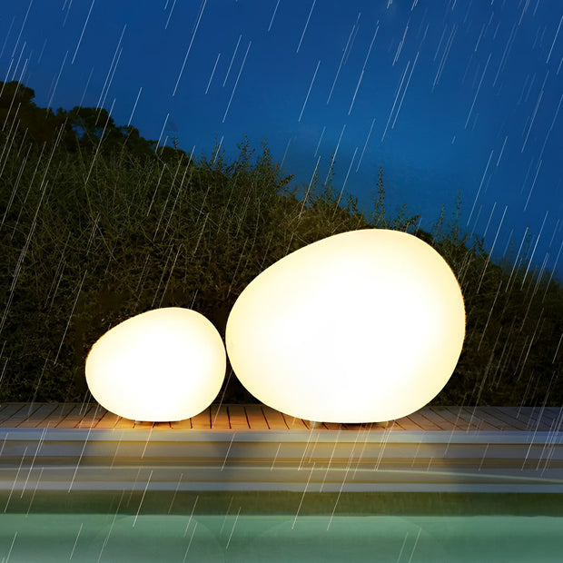 Pebble Lights Outdoor Glowing Stone Pathway Fixtures – Dazuma