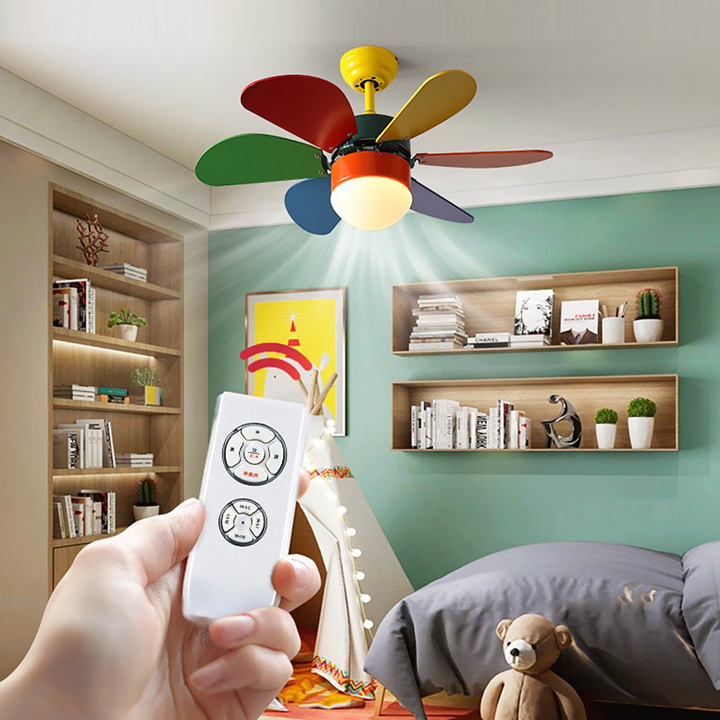 Personality Creative Mini Children's Room Double Control Ceiling Fan ...