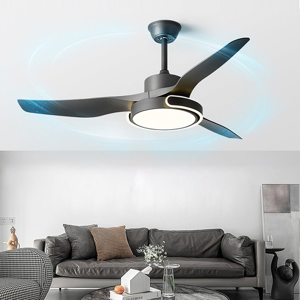 Remote Control Variable Frequency Dimming Integrated Ceiling Fan Light ...