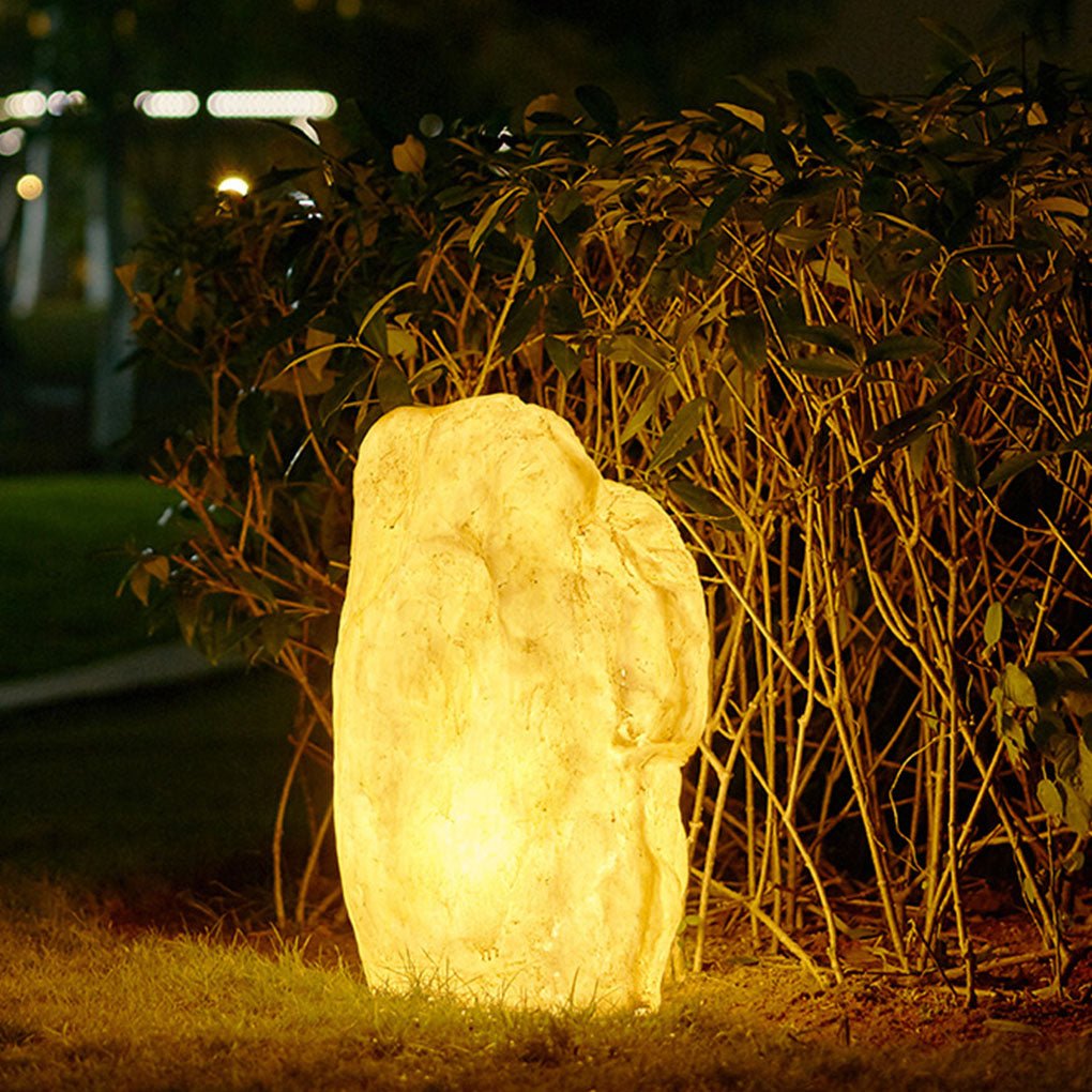 Resin Stone Shaped LED Landscape Lighting Outdoor Lights Garden Lights ...