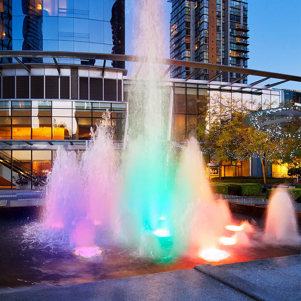 Vibrant LED Ring Pool Lights Waterproof and Colorful Fountain ...