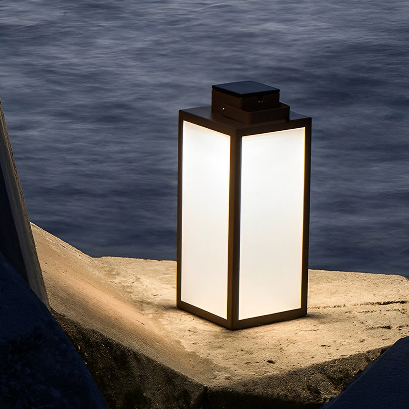 Square Handheld Lantern Black Portable Light – Dazuma