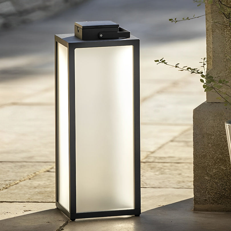 Square Handheld Lantern Black Portable Light – Dazuma