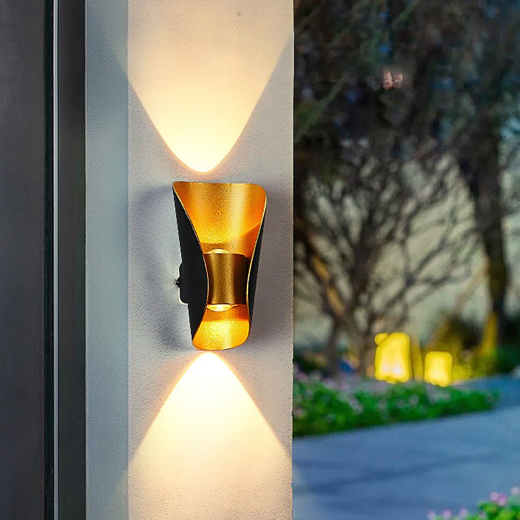 Unique Creative Up and Down Lights Outdoor Wall Lights Waterproof Wall ...