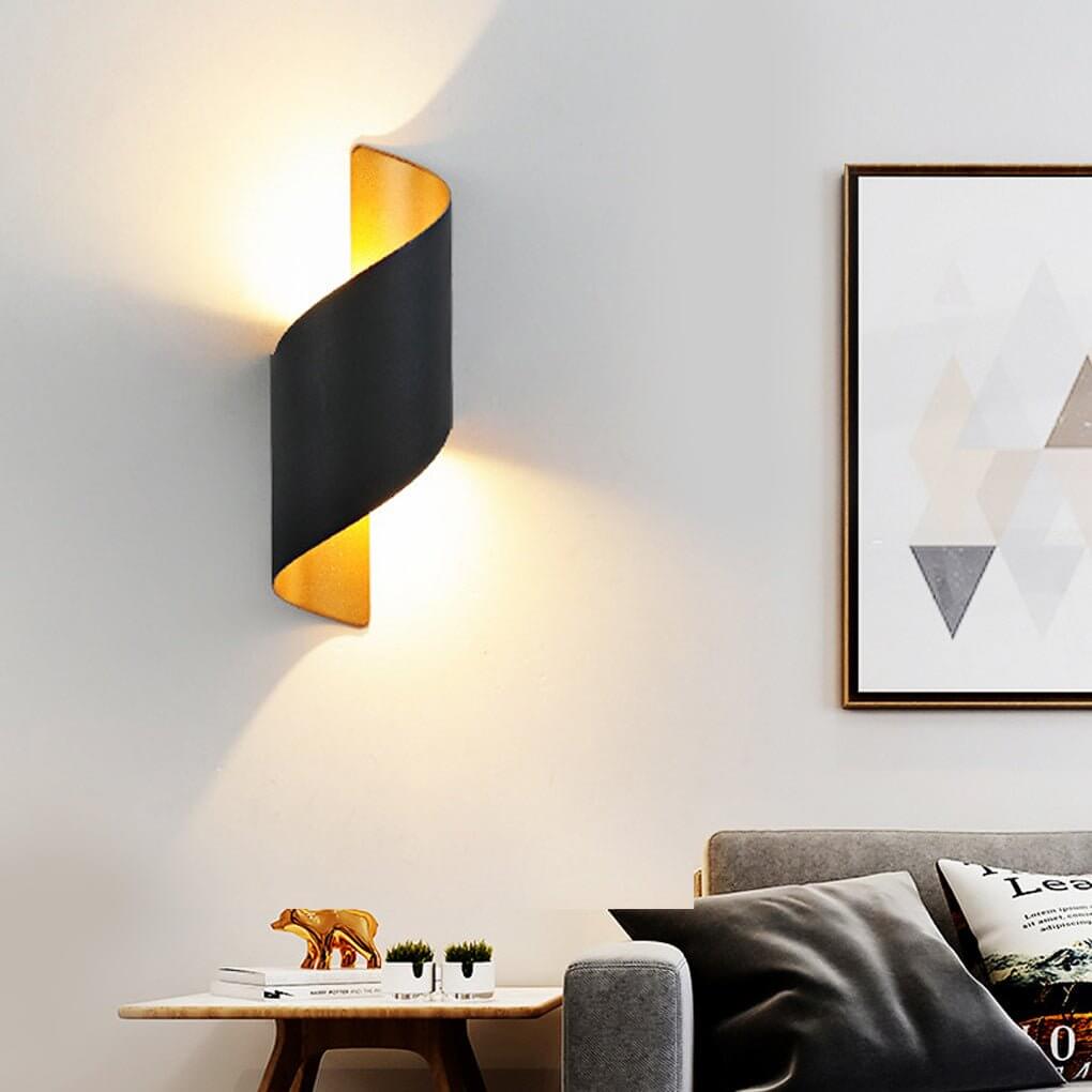 Unique Spiral Design LED Waterproof Two-way Luminous Wall Light for ...