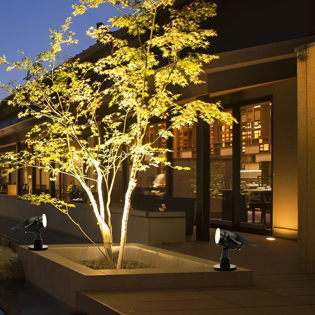 Outdoor Solar Spot Lights Adjustable and Solar-Powered Tree Lighting ...