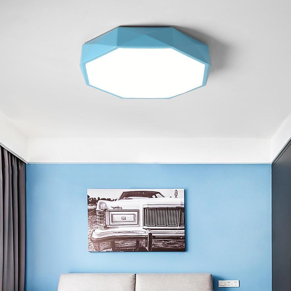 Octagonal Bedroom LED Flush Mount Ceiling Light for Baby Kids - Dazuma
