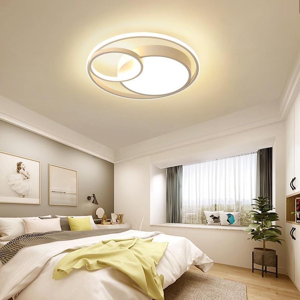 Modern LED Three Circle Ceiling Light Round Flush Mount Lighting ...